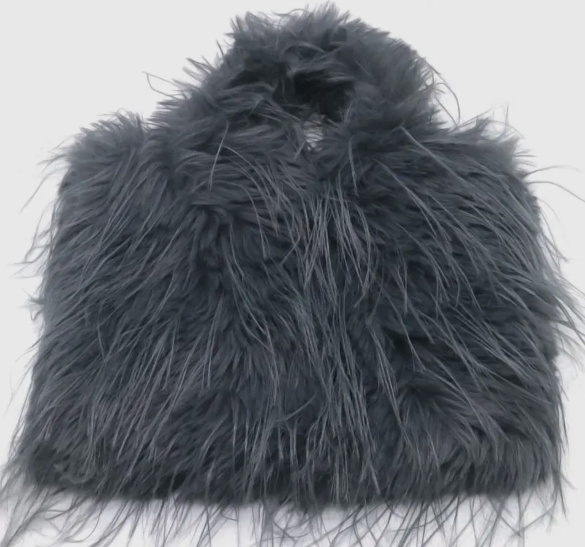 Grey Furry Bag – Jungle Bird